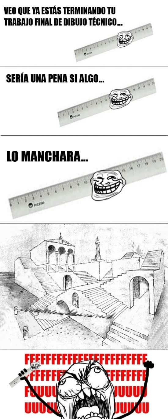 La regla te trollea tu trabajo - Meme subido por Rheiten :) Memedroid