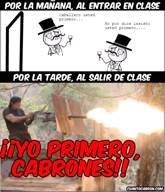 entrada y salida nada igual - Meme subido por diegoycamila45 :) Memedroid