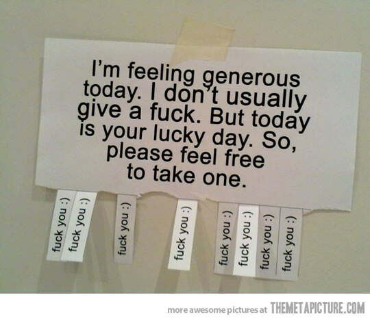 noooooo. dont give your fucks awayyy - Meme subido por GDZ-WPN :) Memedroid