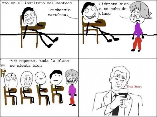 sentarse bien... - Meme subido por danieladrian1811 :) Memedroid