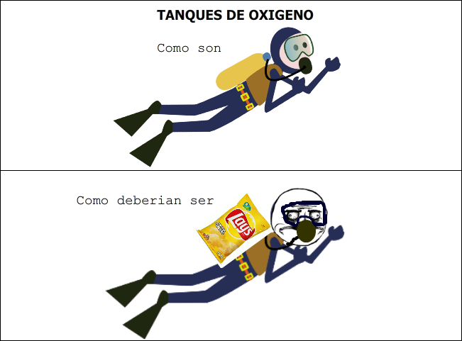 Tanques de oxigeno - Meme subido por Paulgarka :) Memedroid